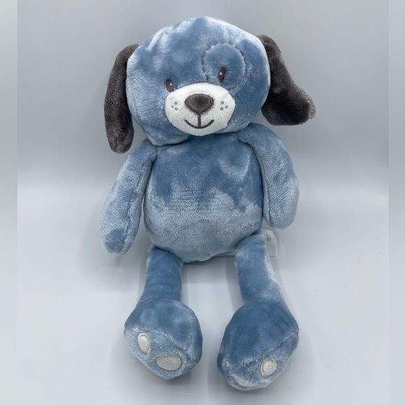 Little Miracles | Toys | Lillysmiracles Blue Puppy Dog Plush Gray Baby ...